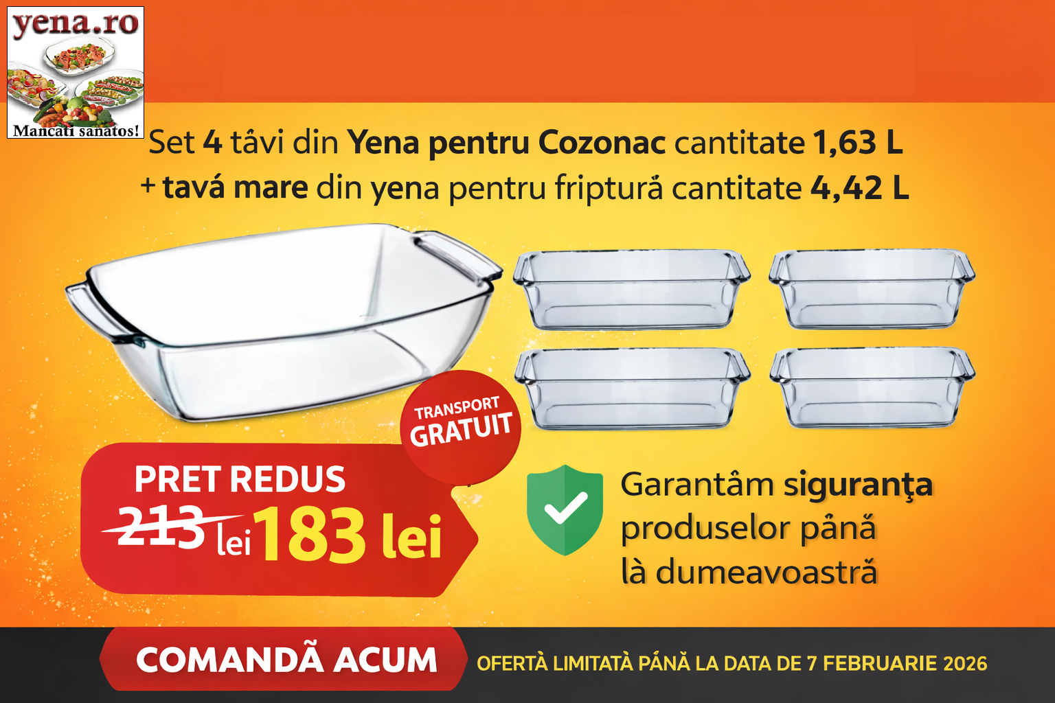 Set 4 tavi cozonac yena 1,63 litri, dimensiune tava cozonac din yena 31 ...